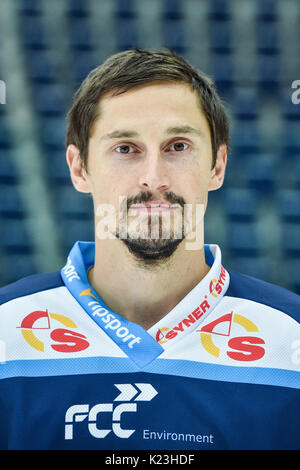 Czech ice hockey team Bili Tygri Liberec pose for family photo prior to ...
