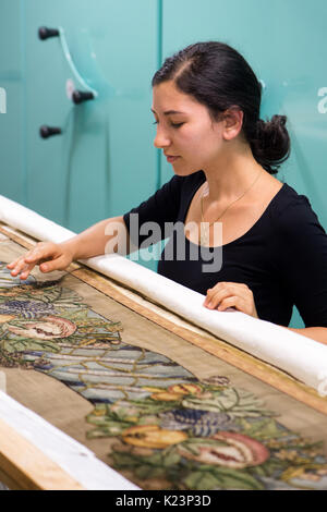 Geologist Yamna Ramdani, who is currently doing her PhD, looks at the ...