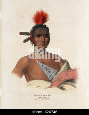 MOA-NA-HON-GA. GREAT WALKER. AN IOWAY CHIEF., from History of the ...