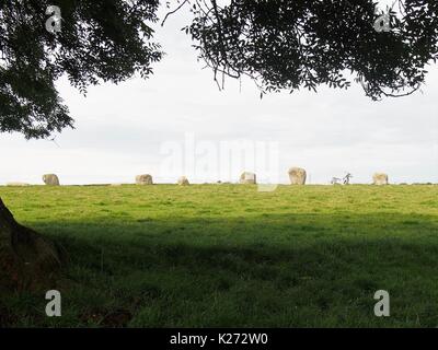 Long Meg and her Daughters, a neolithic stone circle in Cumbria Stock ...