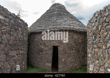 Qolqas or silos Riqcha, Archaeological Site, Cusco, Peru Stock Photo ...
