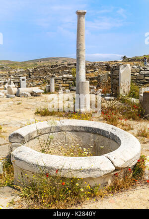 Ruins of Delos, Greece Stock Photo - Alamy