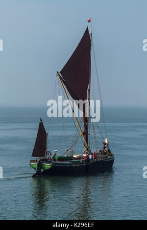 Thames Barge 'Pudge' Preparing to Start 54th Annual Barge Match off ...