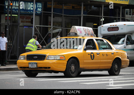 yellow Ford Crown Victoria taxi in california USA in 1990 Stock Photo ...