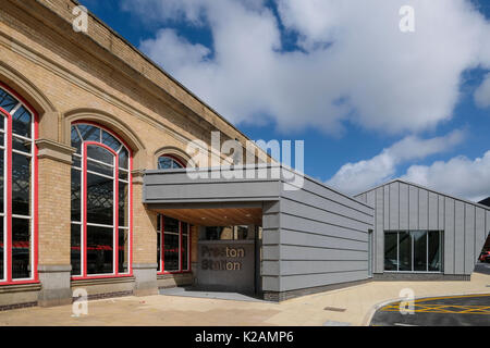Preston Station Butler Street entrance Stock Photo - Alamy