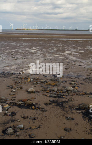 Coal dust on beach at Teesmouth National Nature Reserve Stock Photo - Alamy