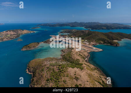 Aerial of Hamilton Island, Whitsundays, Queensland, Australia Stock ...