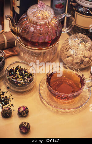 Diffferent tea set Stock Photo - Alamy