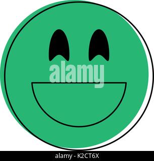 happy grin emoji instant messaging icon image Stock Vector Image & Art ...