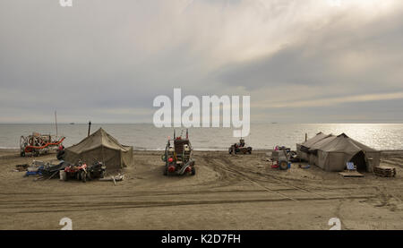 Gold Mining on Nome Beach Alaska Stock Photo - Alamy