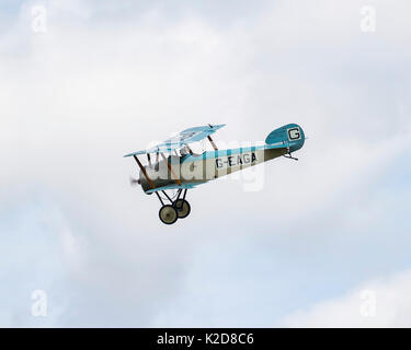 Replica Sopwith Dove two seat biplane of the 1920s at the Shuttleworth ...