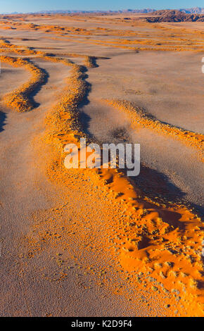 Aerial view of Namib-Naukluft NP desert, north west of Sossusvlei ...