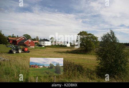 Summer time landscape in countryside of Latvia Stock Photo - Alamy