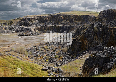 Disused quarry near Minera North Wales Stock Photo - Alamy