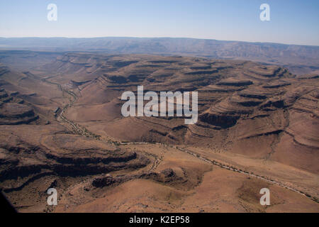 Aerial view of Hunsberge / Huns Mountains, Namibia, September 2011 ...