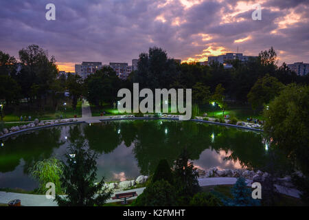 The public park Drumul Taberei, renovated by the city Hall and now ...