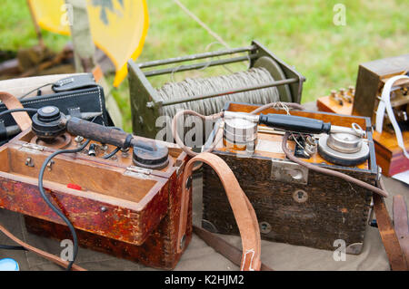 Old Radio Equipment. Russian Military Transmitters Stock Photo ...