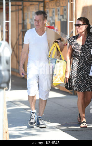 Eddie Van Halen goes to the Farmers Market with his wife Janie ...