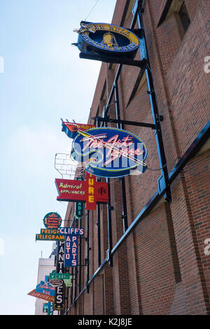 Neon sign museum, Edmonton, Alberta, Canada Stock Photo - Alamy
