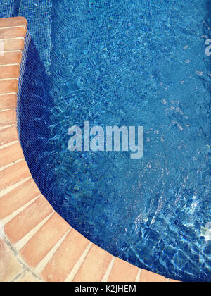 pool detail, wateer and tiles Stock Photo - Alamy