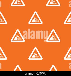 Riverbank traffic sign pattern seamless black Stock Vector Image & Art ...