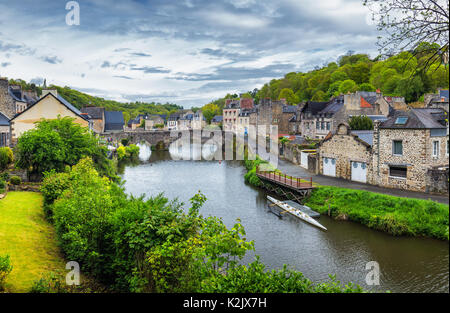 The magnificent old city of Dinan. Concept of Europe travel ...