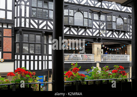 Eastgate Rows from the Rows, Chester, Cheshire, England, UK Stock Photo ...