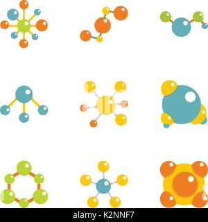 Chemical reaction. Formation of Compound Water molecule H2O as a result ...