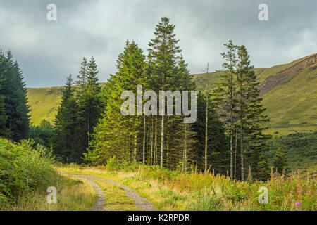 The head of the Garw Valley, where land reclamation has improved the ...