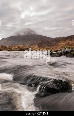 Ben Stack and the River Laxford Stock Photo - Alamy
