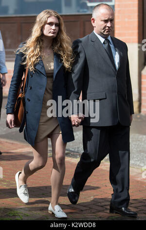 Tracey Wilkinson's daughter Lydia and her husband Peter arrive at ...