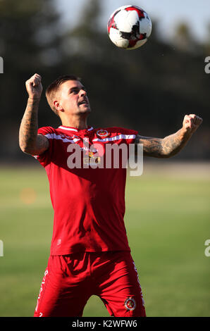 Malta's Sam Magri during a training session at a training ground next ...