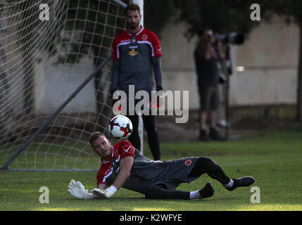 Malta goalkeeper Andrew Hogg Stock Photo - Alamy