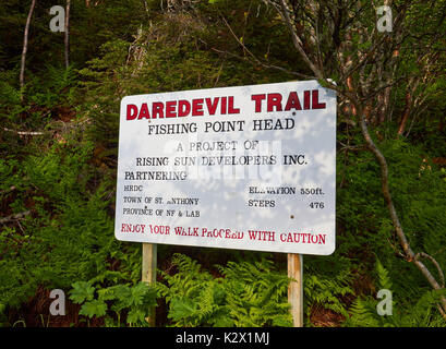 Daredevil trail, Fishing Point Head, St Anthony, Great Northern ...
