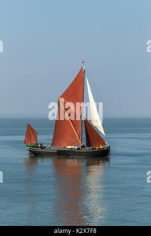 Thames Barge 'Pudge' Preparing to Start 54th Annual Barge Match off ...