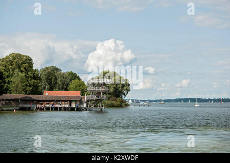Strandbad Utting, Ammersee, Bavaria, Germany Stock Photo - Alamy