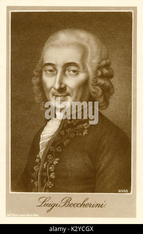 Portrait of the composer Luigi Boccherini (1743-1805). Museum ...