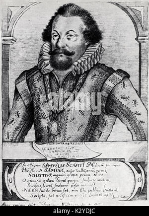 Samuel Scheidt, 1587 - 1654, a German organist and composer, Portrait ...
