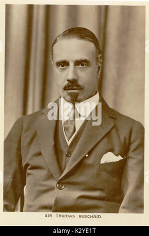SIR THOMAS BEECHAM English conductor and impresario Stock Photo - Alamy