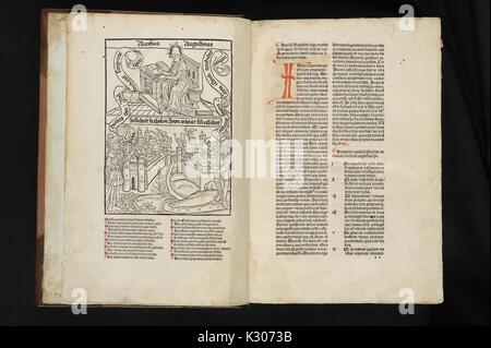 Old Christian manuscript written in Cyrillic on church pulpit Stock ...