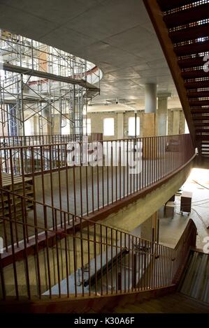 Interior shot of the construction of Brody Learning Commons (BLC), a ...