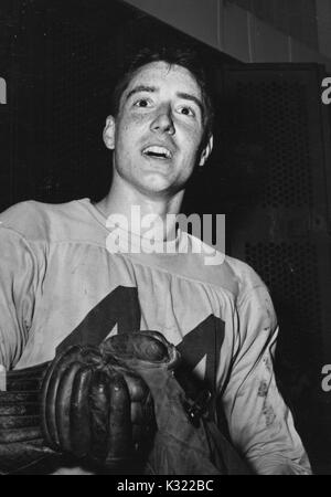 Candid portrait of Johns Hopkins University freshman lacrosse attackman ...
