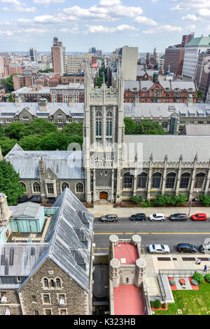 Aerial view of Morningside Heights in New York City Stock Photo - Alamy