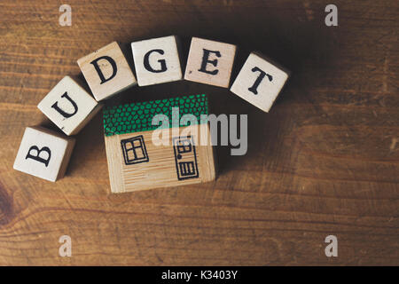 BUDGET word made with building blocks, business concept Stock Photo - Alamy