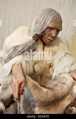 Neanderthal Museum, Figures Stock Photo - Alamy