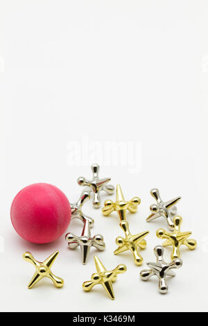 Jacks Game Pieces Stock Photo - Alamy