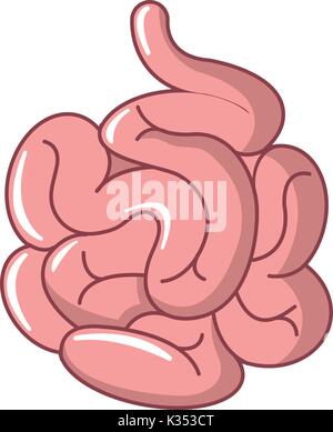 Happy appendix cartoon design concept show two fingers Stock Vector ...