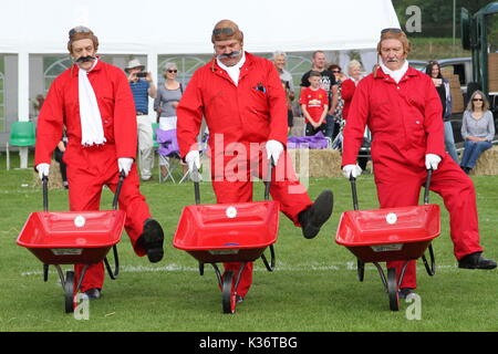 Crayke, Yorkshire, UK. 2nd September, 2017. Red Barrows Wheelbarrow ...