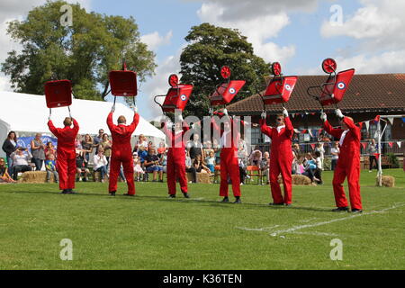 Crayke, Yorkshire, UK. 2nd September, 2017. Red Barrows Wheelbarrow ...