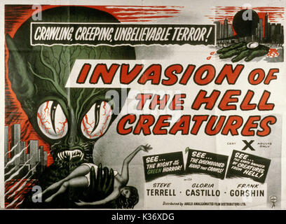 INVASION OF THE HELL CREATURES (aka Invasion of the Saucer Men) 1957 ...